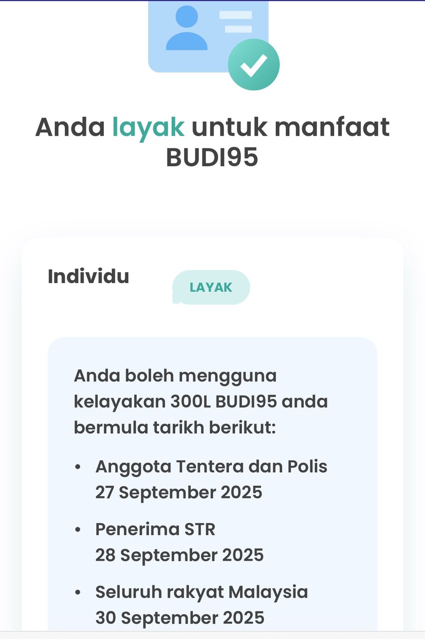 BUDI 95今天开放查询 RON95补贴资格 一键可知 | KLSE Screener